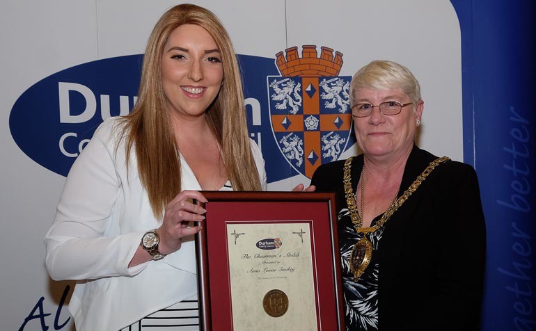 Inspirational Anna receives County Durham’s top award - Aycliffe Today ...