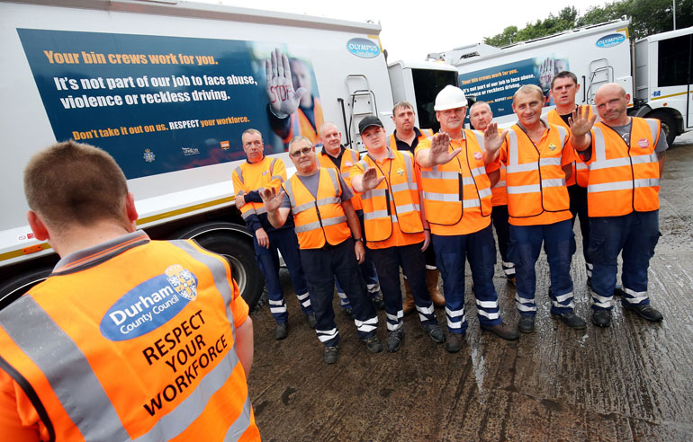 Bin crews launch respect campaign - Aycliffe Today Aycliffe Today